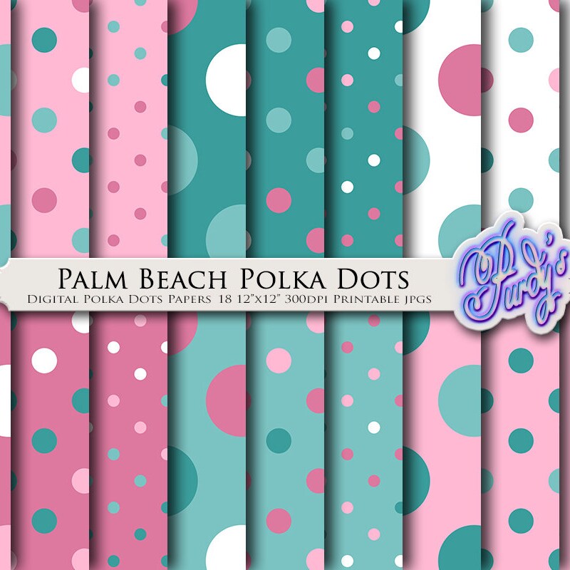 Teal Polka Dots - Etsy