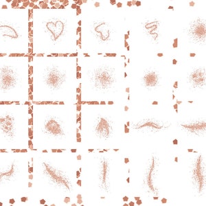 Rose Gold Digital Glitter Overlays - Printable Scrapbooking Borders - 9 ...