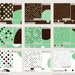 Mint Chocolate Polka Dots Digital Paper - Green and Brown Printable ...