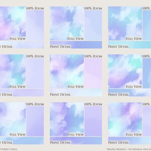 Digital Blue and Purple Watercolor Printable Scrapbooking Paper - Etsy