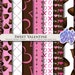 Sweet Valentine Digital Paper Pack - 9 Seamless Word Art Printable ...
