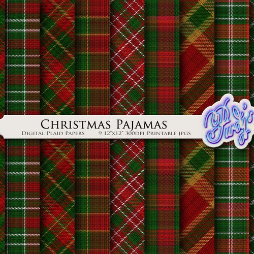Gold Foil Christmas Plaid Digital Paper: Christmas Paper Gold | Etsy