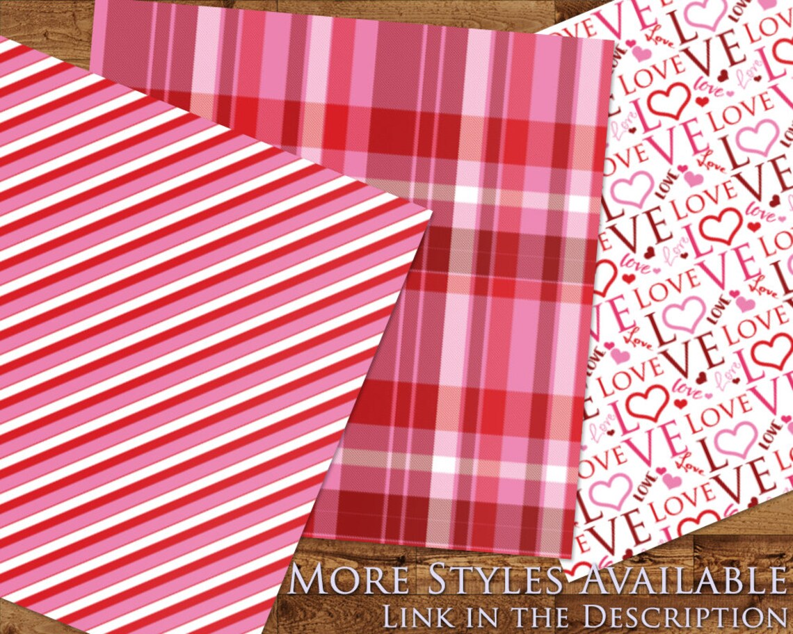 Digital Valentine's Day Polka Dots Printable Paper Pack - Etsy