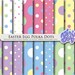 Digital Easter Egg Polka Dots Paper Pack - 18 Seamless Pastel Printable ...