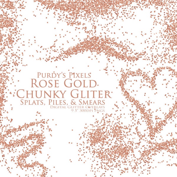 Rose Gold Glitter - Etsy