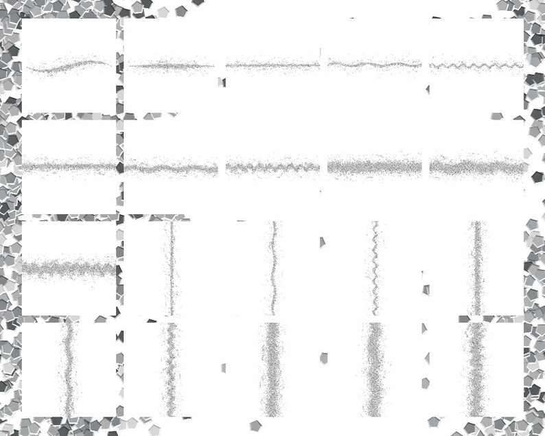 Silver Glitter Digital Overlays 9 Seamless Messy and Chunky - Etsy