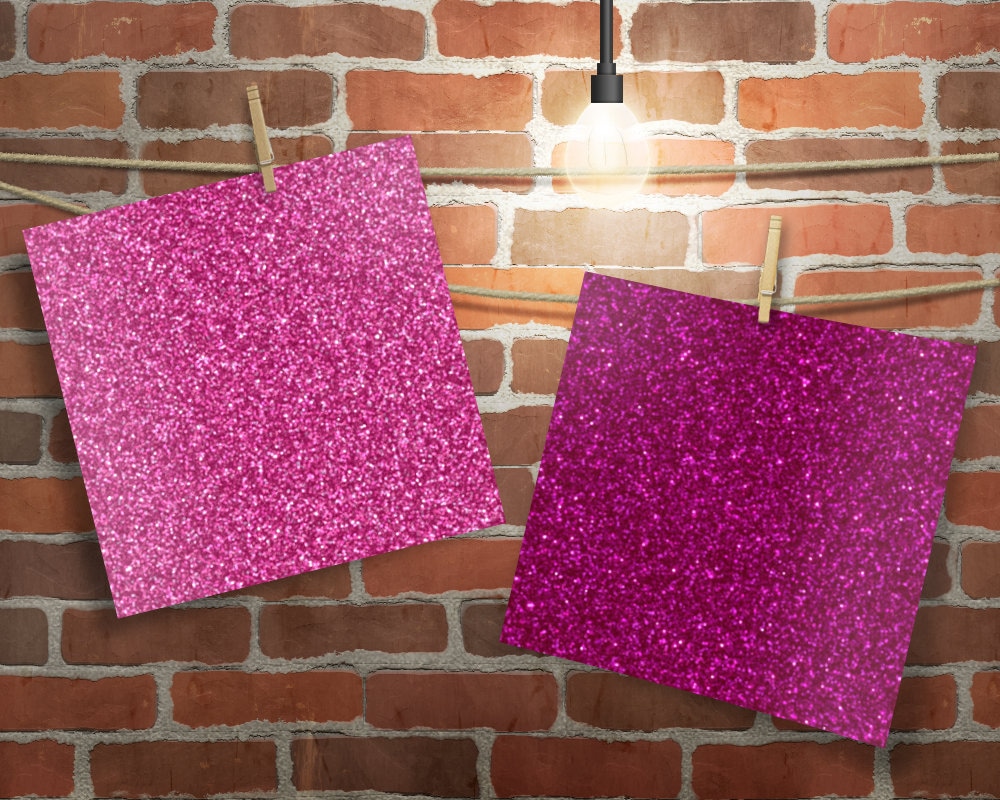 Pink Glitter Digital Paper Pack Sparkling Pink Bokeh Glitter - Etsy