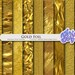 Digital Gold Foil Paper Pack - 9 Seamless Metallic Gold Printable ...