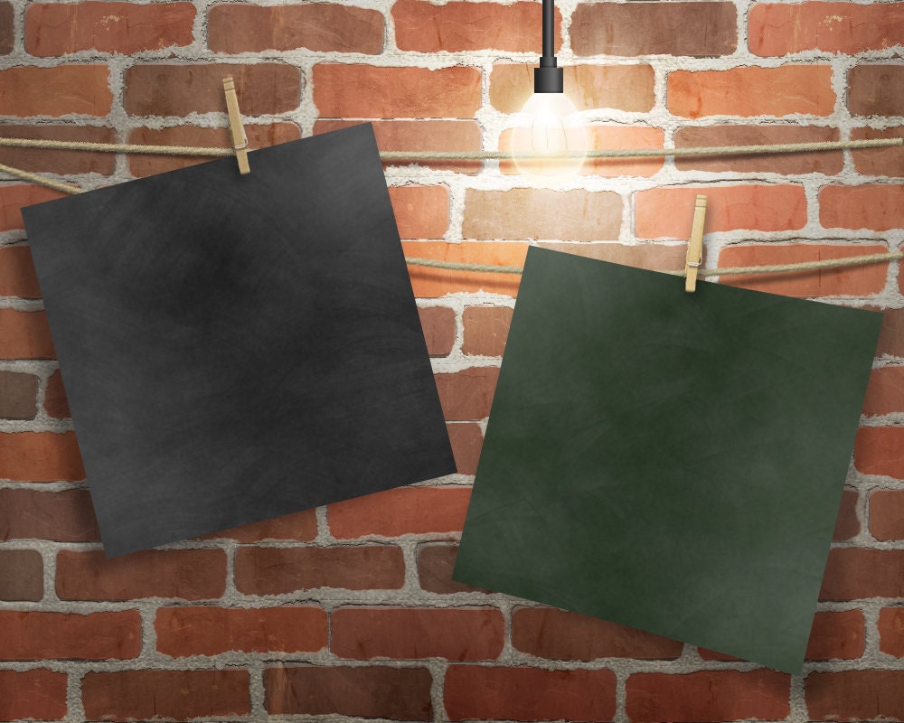 Chalkboard Digital Paper Pack - 9 Seamless Blackboard Printable ...