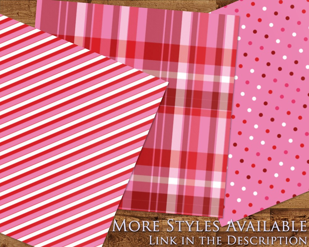Valentine's Day Digital Paper Pack - 9 Seamless Word Art Printable ...