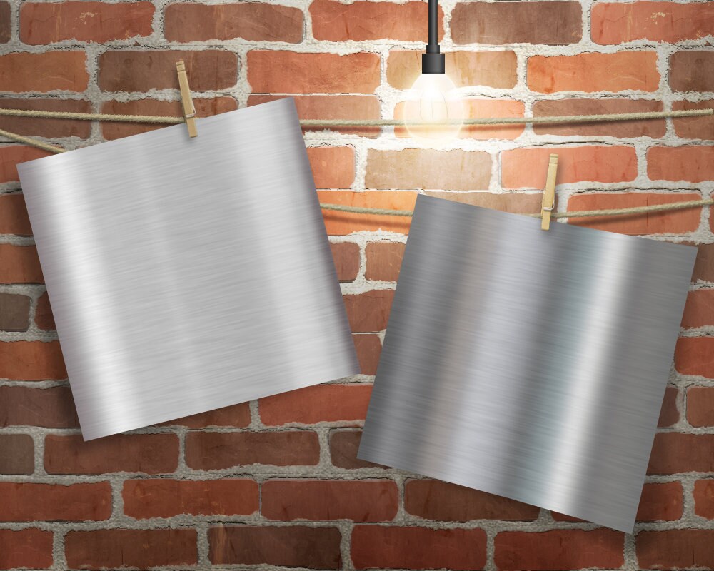 Brushed Silver Digital Paper Pack 9 Seamless Silver Gradients Pintable ...