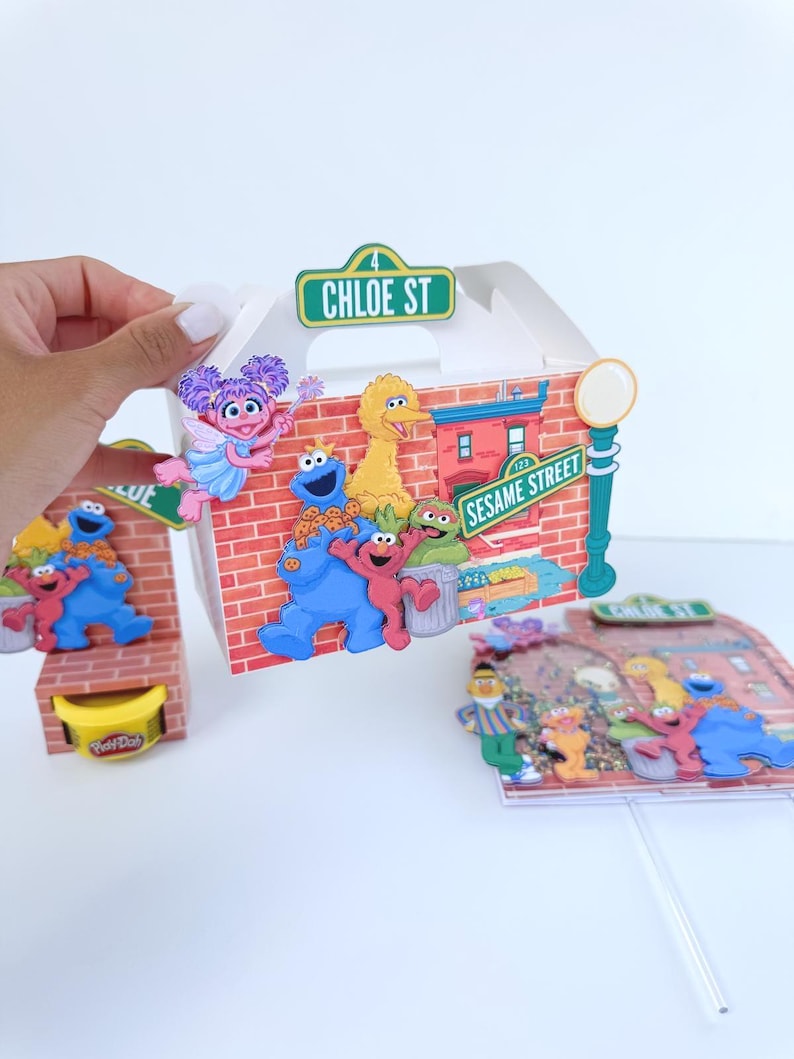 Gable Box Sesame Street Personalized - Elmo-aby Cadabby - Etsy