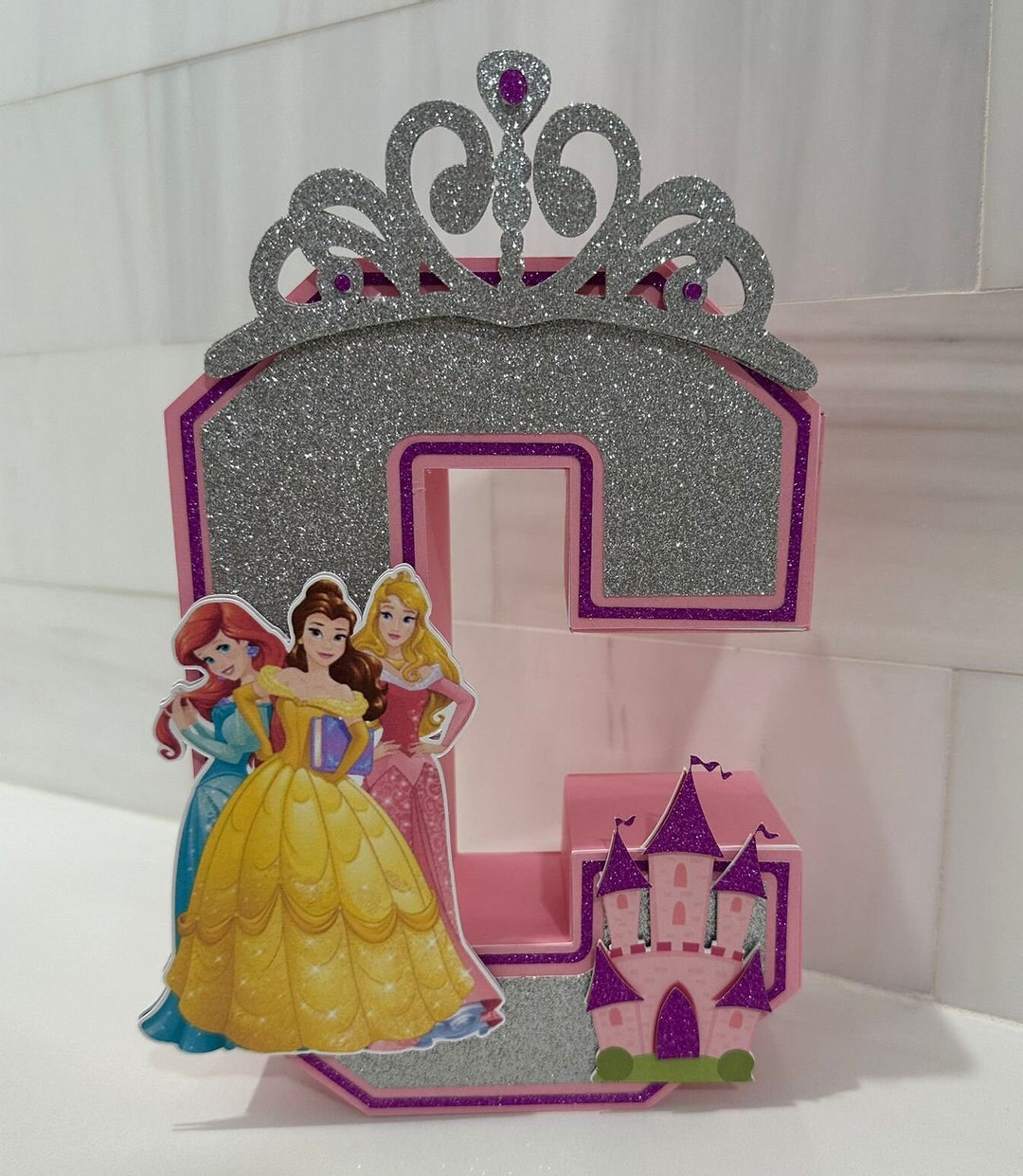 Princess 3D Letters and Numbers Personalized - Princess Party - 3D ...