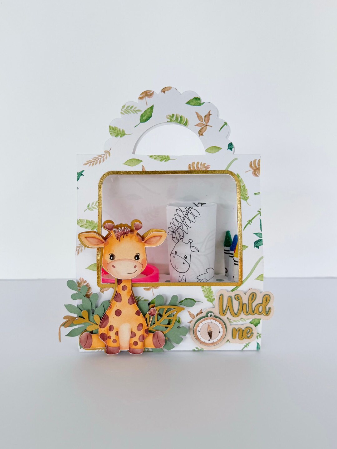 Wild One Coloring Bag Party Favor - Wild One Party Favor - Safari Party ...