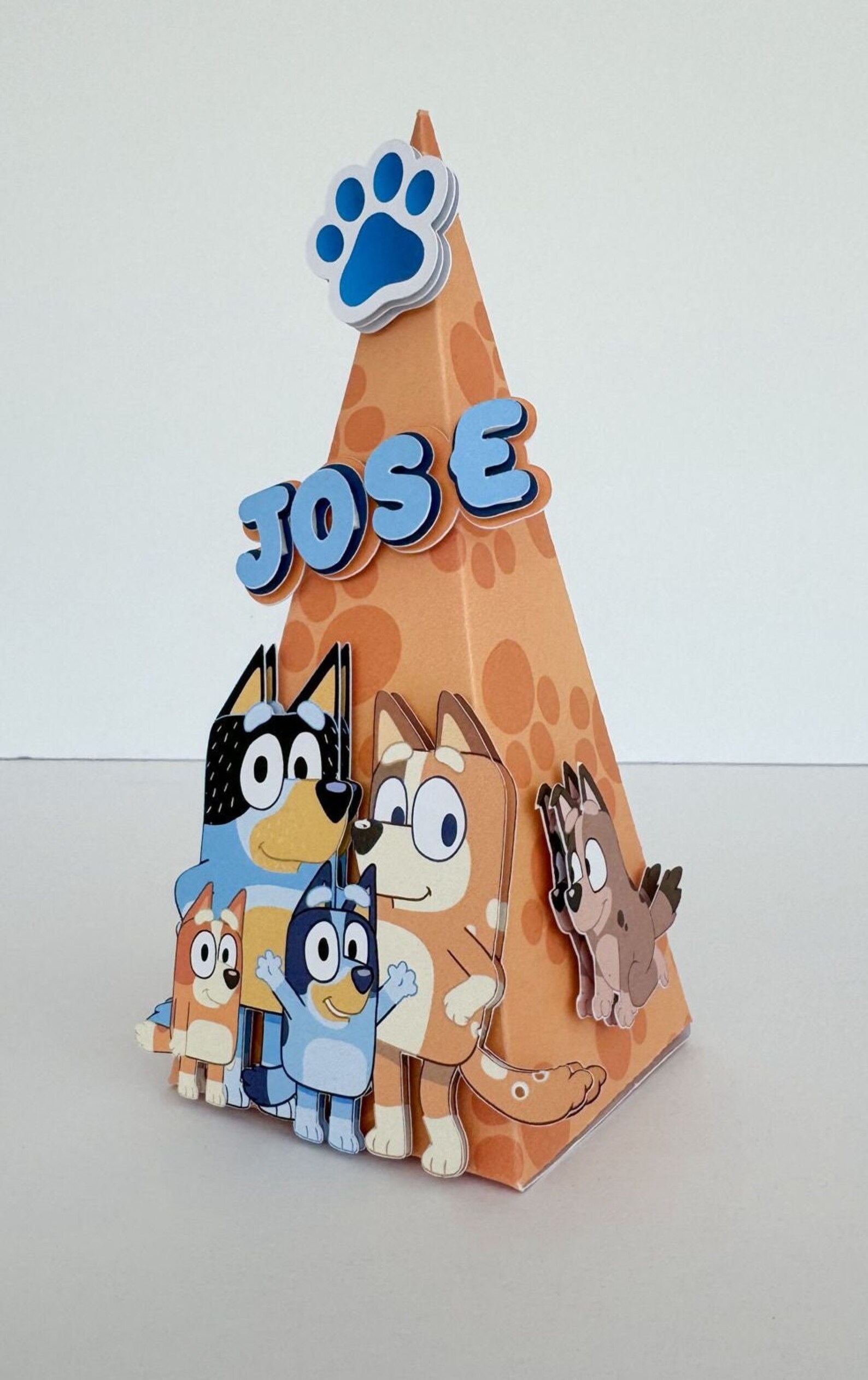 Bluey Pyramid Box - Bluey Pyramid Box Party Favor - Bluey Pyramid Box ...