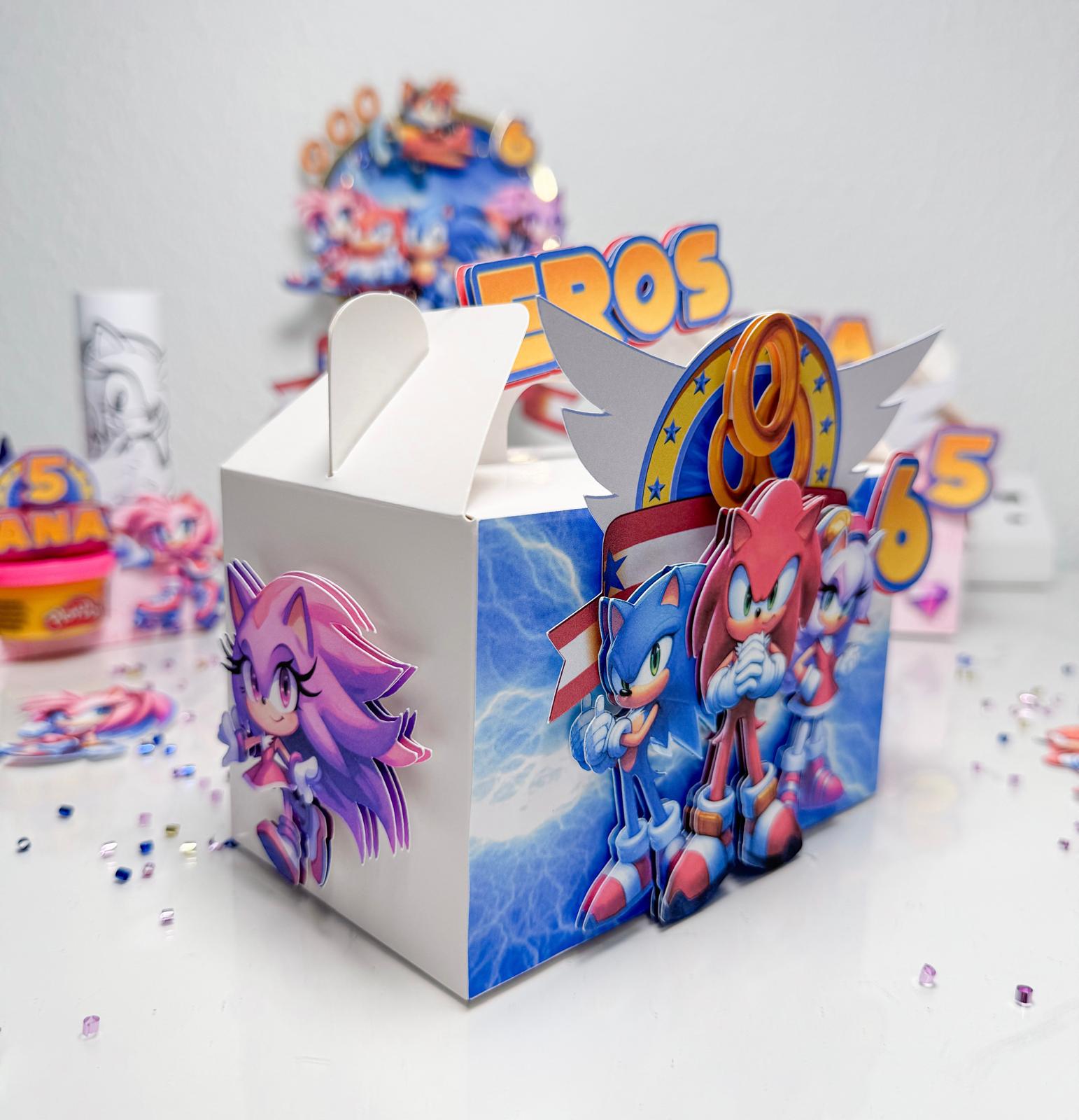 Sonic Gable Box- Sonic Party Favor - Sonic Personalized - Etsy