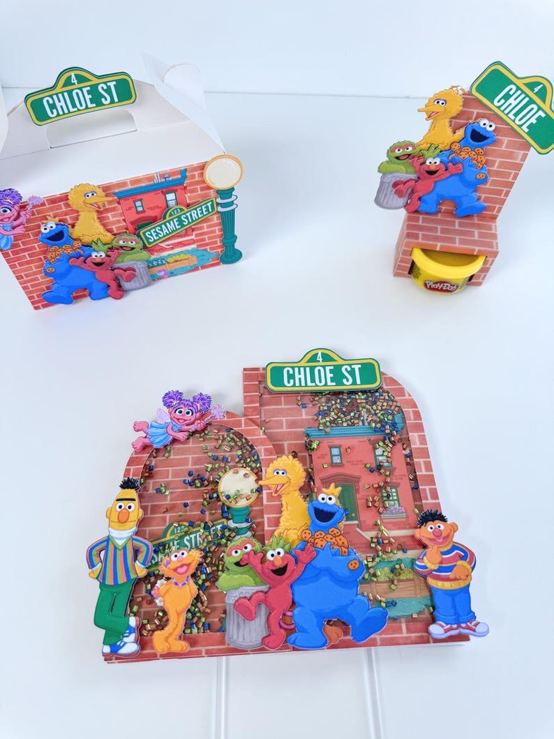 Gable Box Sesame Street Personalized - Elmo-aby Cadabby - Etsy