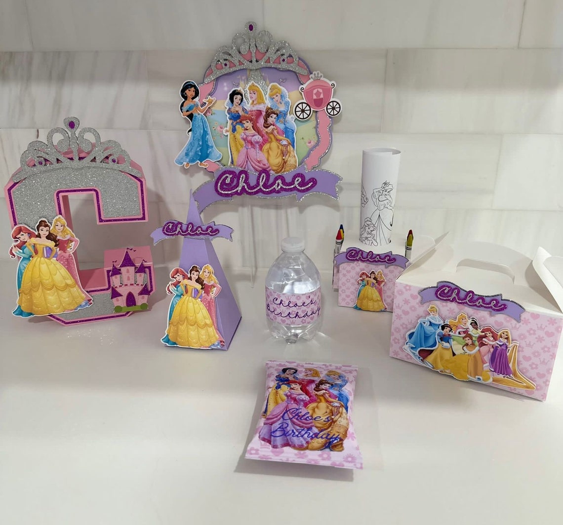 Princess 3D Coloring Box - Crayons Coloring Page - Party Favor Boxes - Etsy
