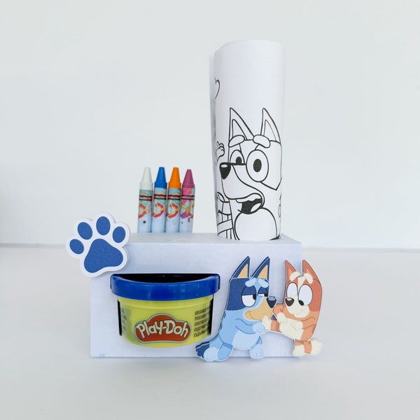 Bluey Crayon Box Template - Etsy