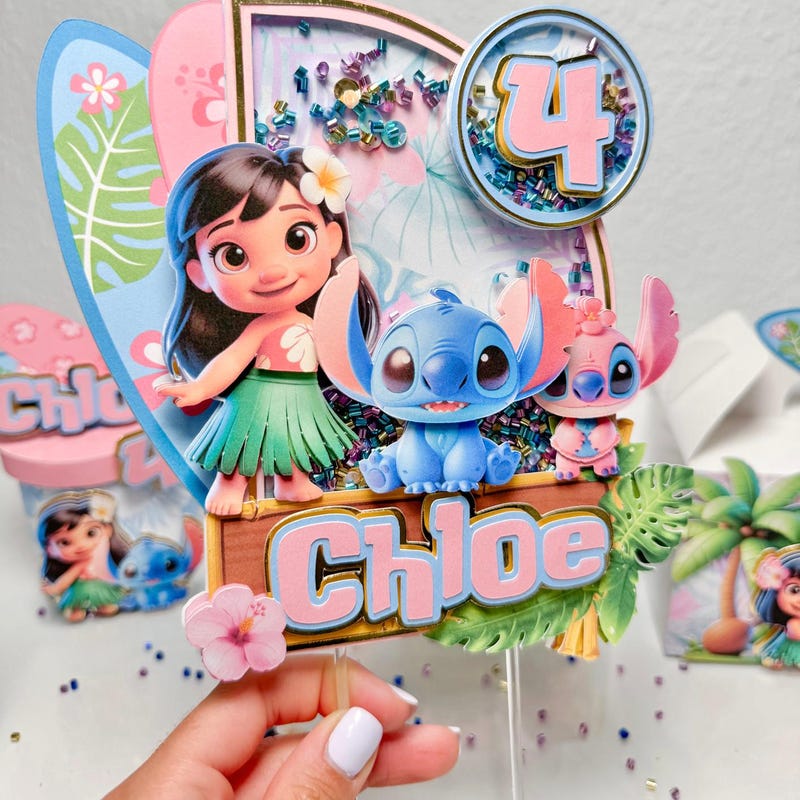 Stitch cake topper - Etsy México