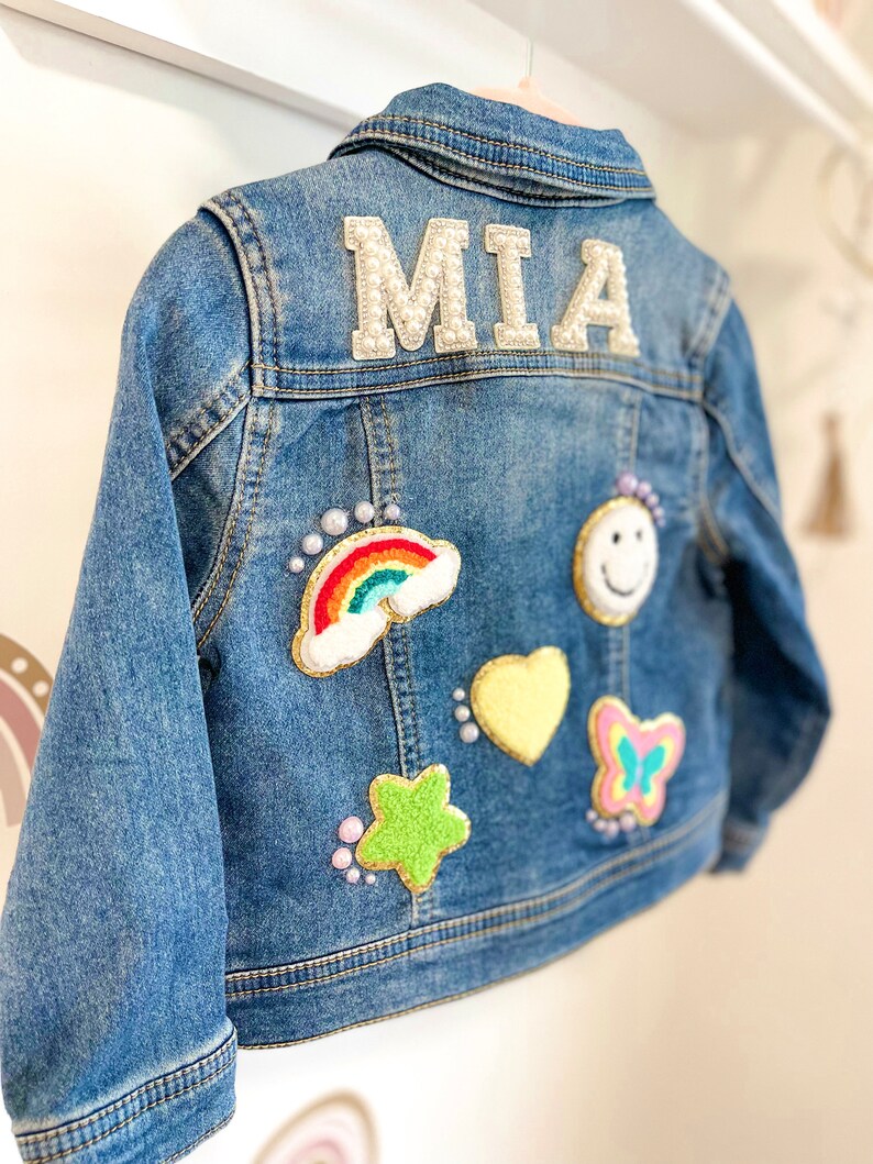 Personalized Girls Denim Jacket, Name Jacket, Custom Denim Jacket - Etsy
