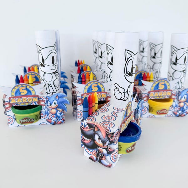 Sonic Party Favors - Etsy