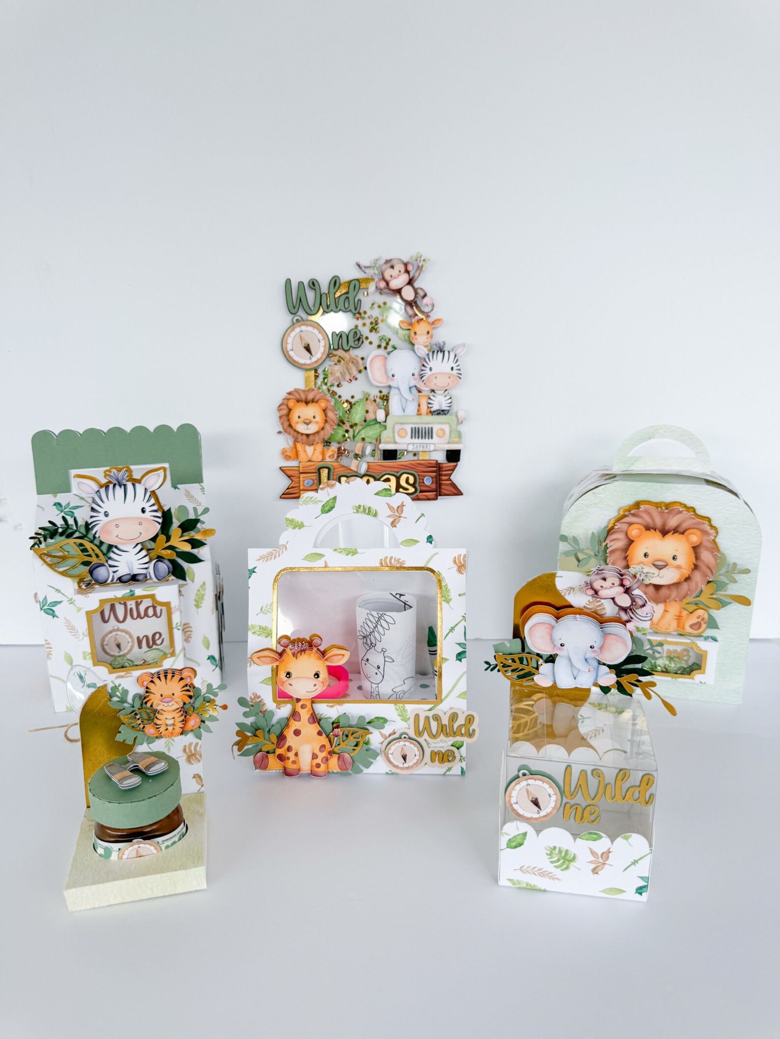 Wild One Coloring Bag Party Favor - Wild One Party Favor - Safari Party ...