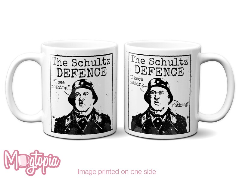 The Schultz Defence Mug "i See Nothing, I Know Nothing" Mug - Funny ...