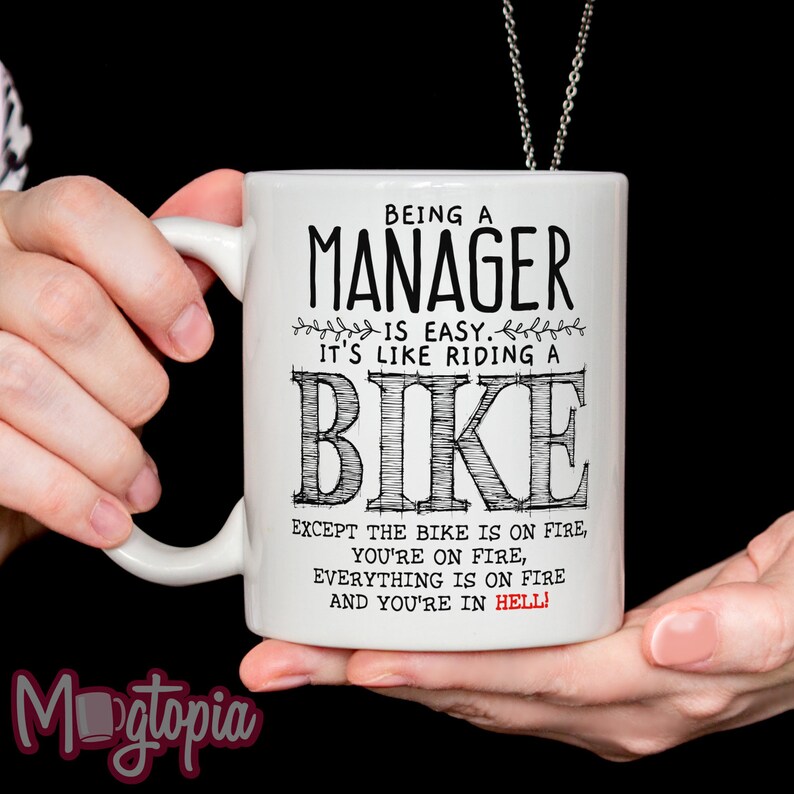 Being A MANAGER It's Like Riding a BIKE Mug Birthday - Etsy
