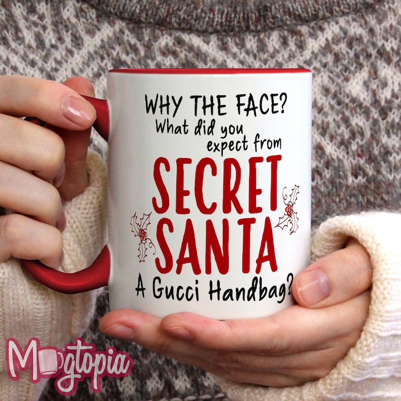 Secret Santa Gucci Handbag Mug Christmas Gift Novelty Kris - Etsy Australia