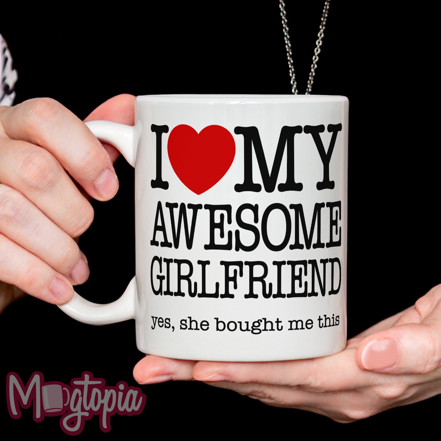 I LOVE My Awesome GIRLFRIEND Mug Valentines Birthday | Etsy
