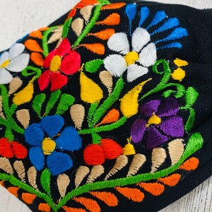 Gorgeous Floral Embroidered Face Masks, Reusable and Washable Face Mask ...