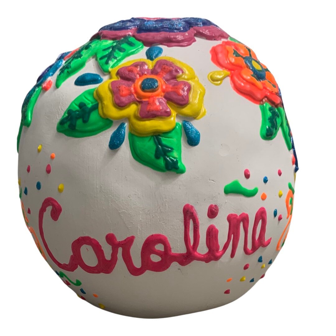 Gorgeous Hand Painted Sugar Skulls. Ceramic Sugar Skull, Halloween ...