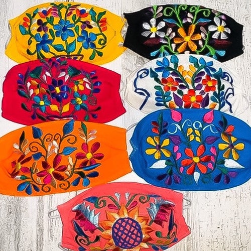 Gorgeous Floral Embroidered Face Mask Reusable and Washable - Etsy
