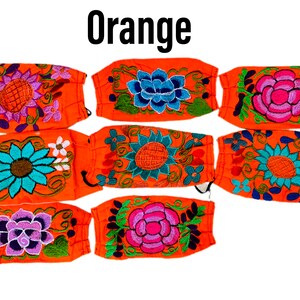 Gorgeous Floral Embroidered Face Mask, Reusable and Washable Face Mask ...