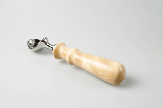 Ice Cream Scoop With Wooden Handle Kitchen Utensils - Etsy