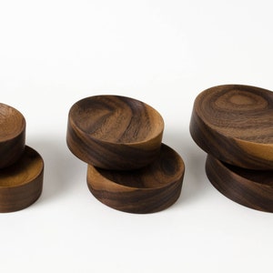Handmade Walnut Wood Ring Dish, 5th Anniversary Gift - Etsy