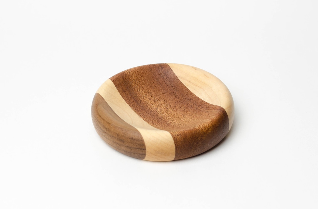 Small Handmade Wood Ring Dish, Mahogany, Maple, Walnut - Etsy