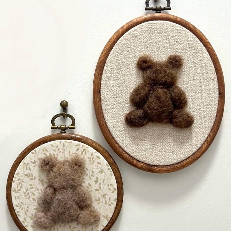 Teddy Bear Felt Wall Art - Etsy