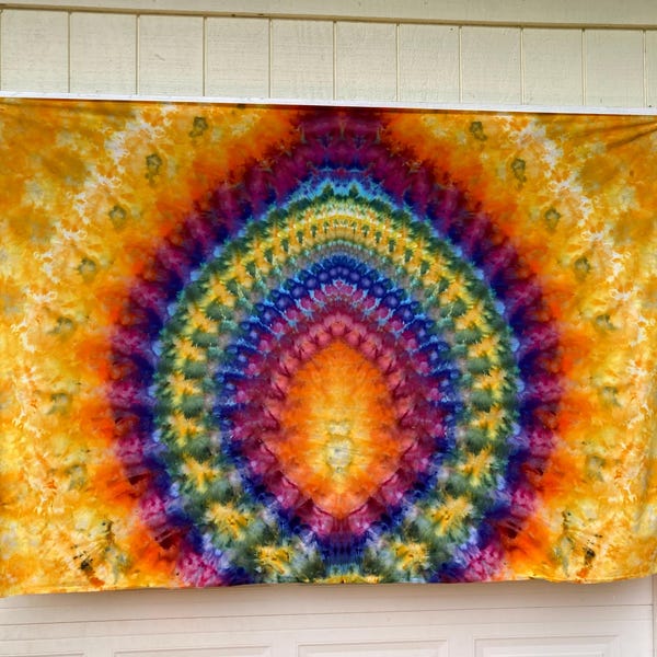 Mandala Tapestry Ice Dye - Etsy