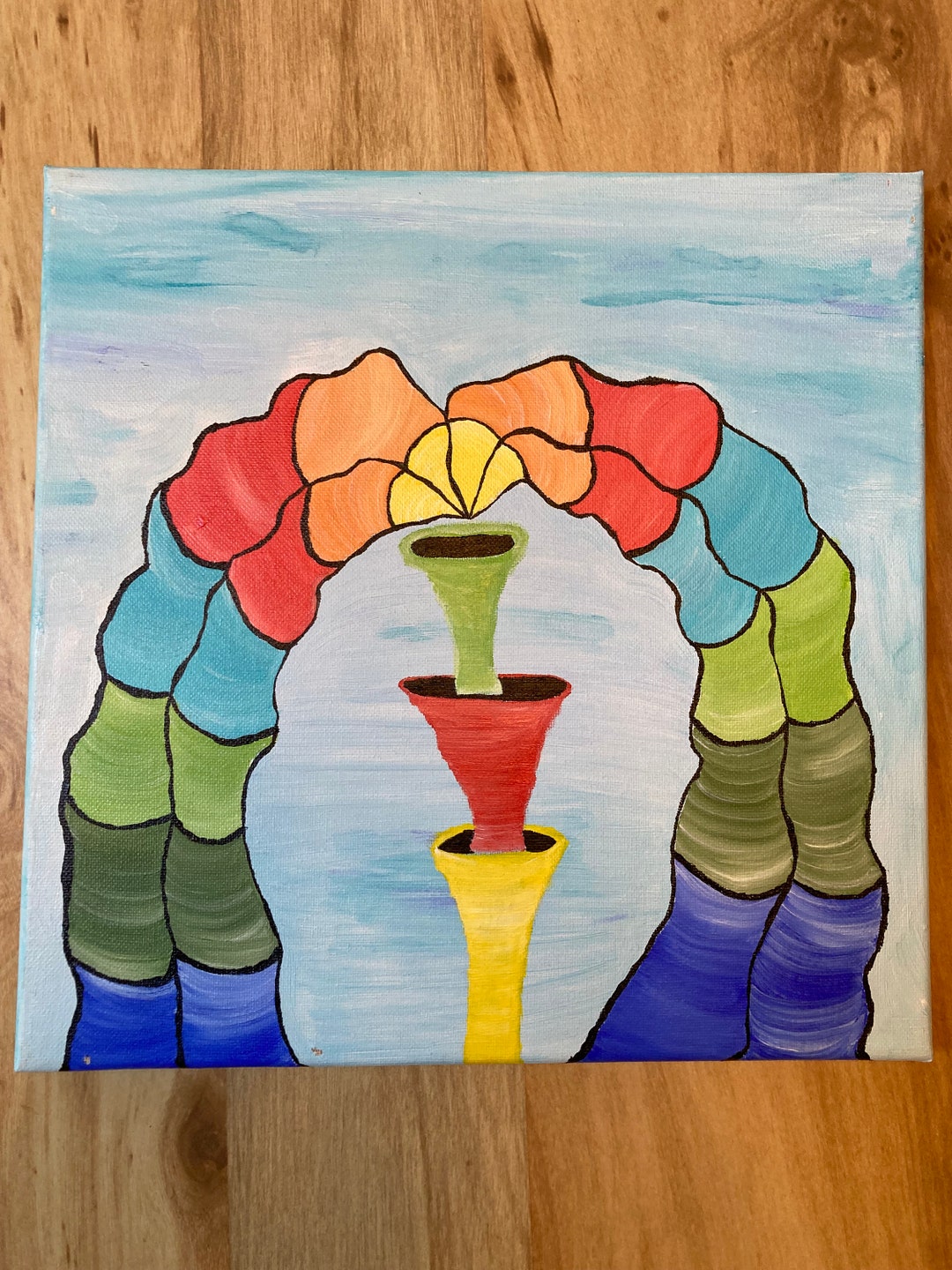 Original Psychedelic Painting | Acrylic Wall Art | Trippy Canvas Art ...