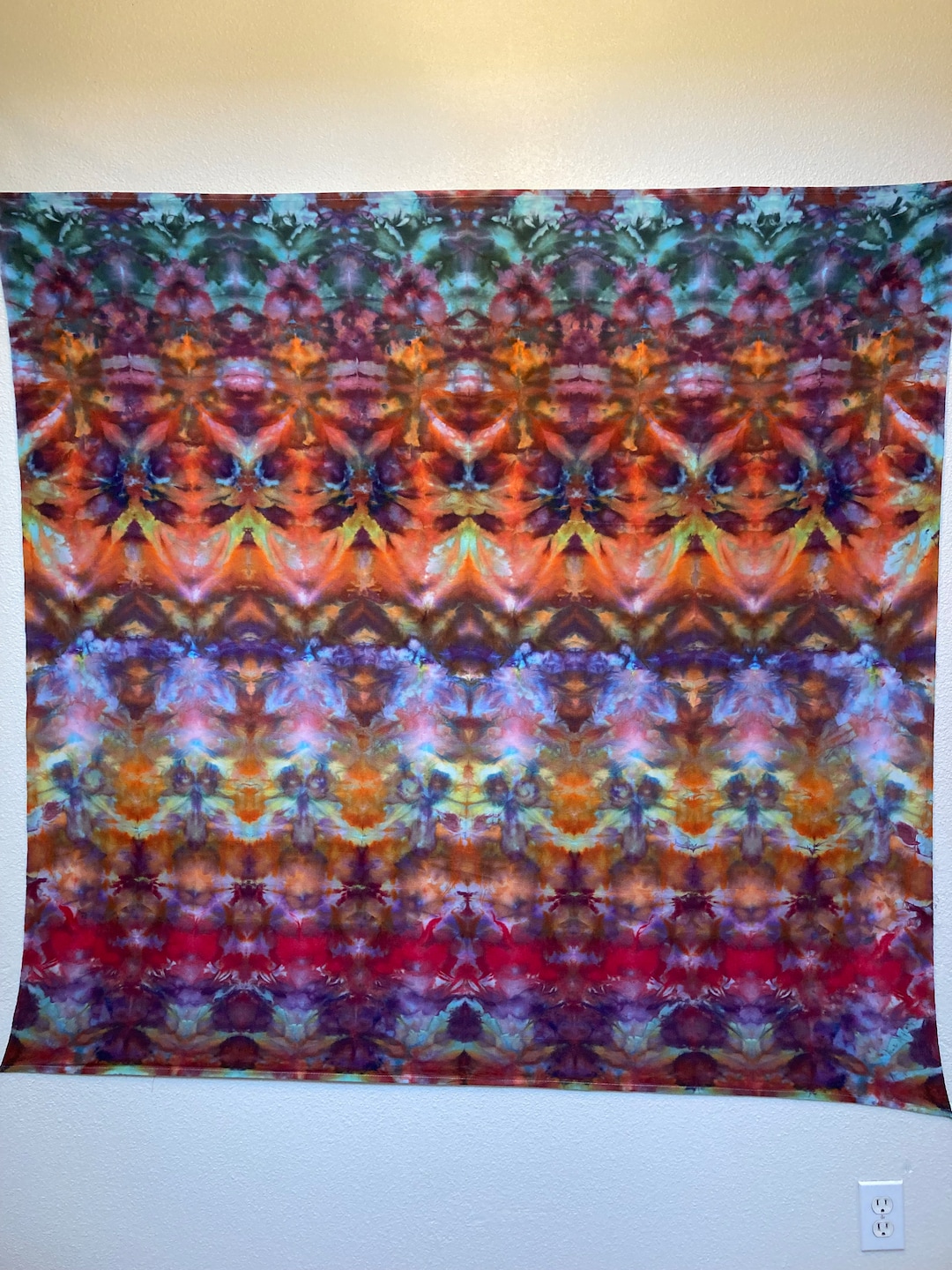 Psychedelic Wall Hanging Trippy Tie Dye Tapestry Ice Dye Tapestry ...