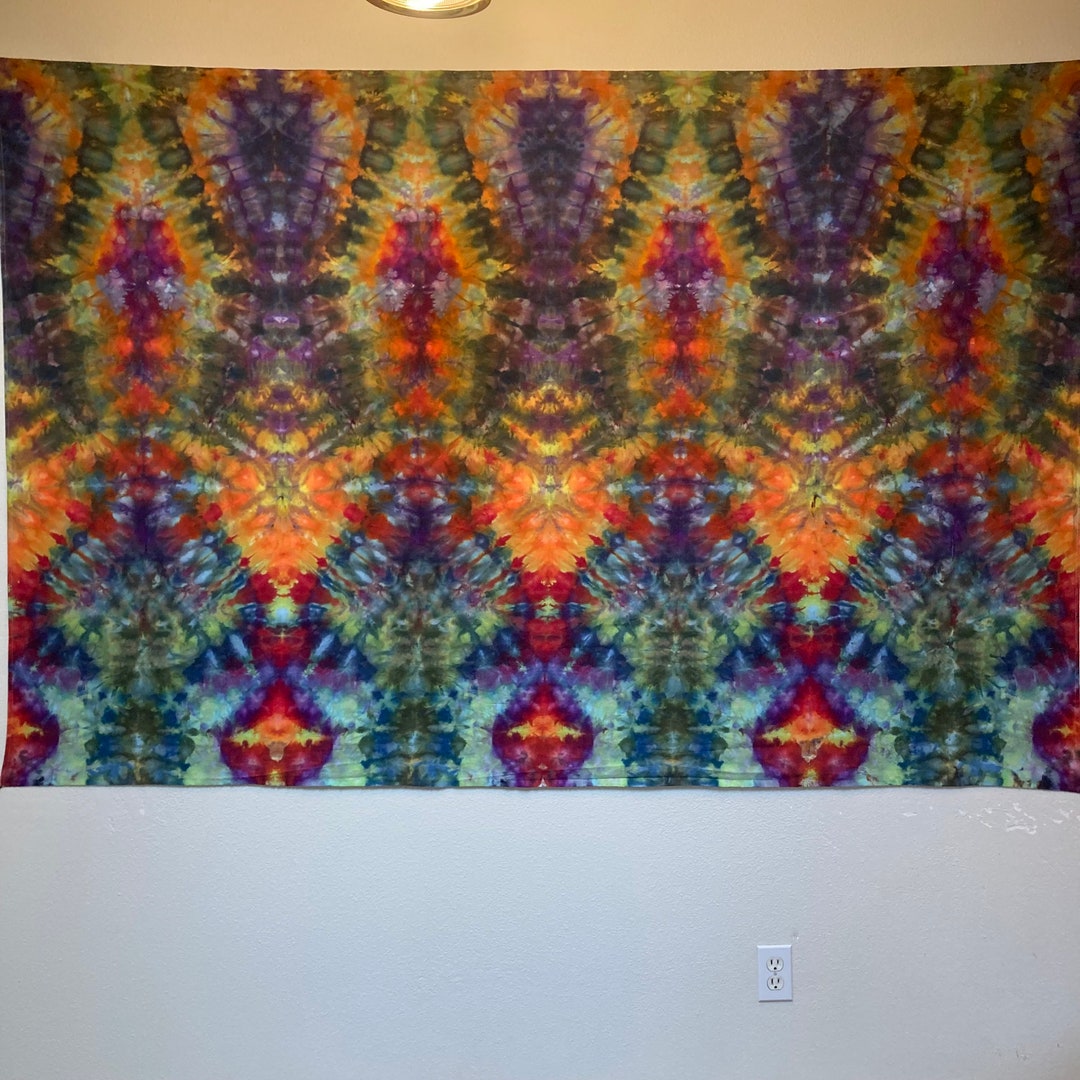Psychedelic Wall Hanging Trippy Tie Dye Tapestry Ice Dye Tapestry ...