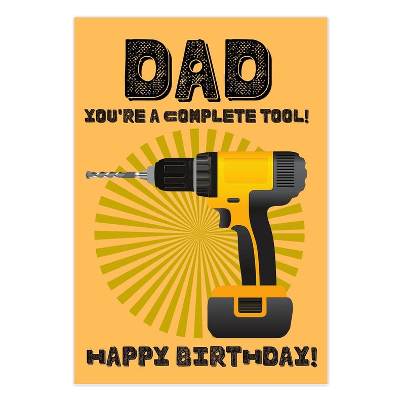 Funny Birthday Card for Dad handyman - Etsy