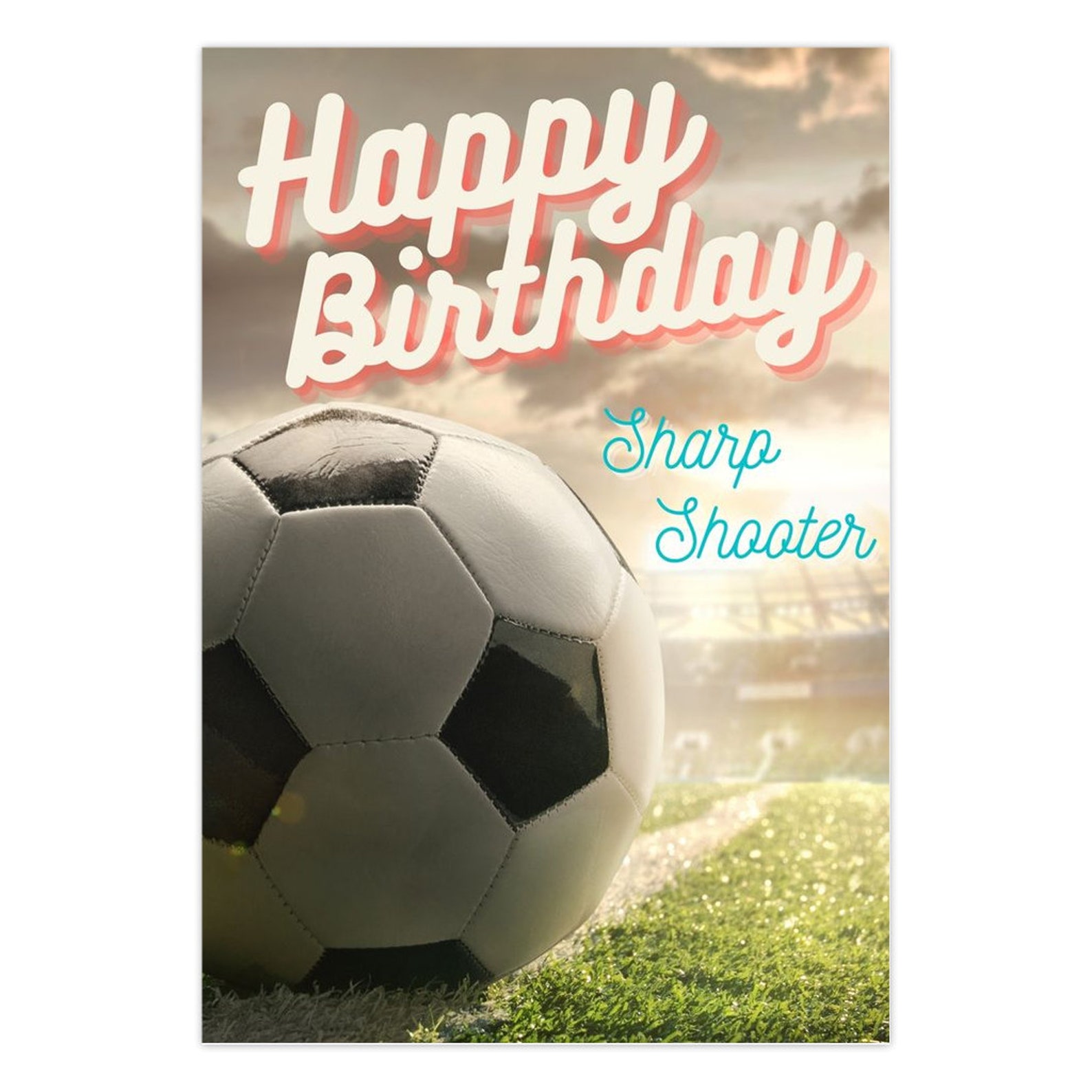 Soccer Ball Birthday Card - Etsy