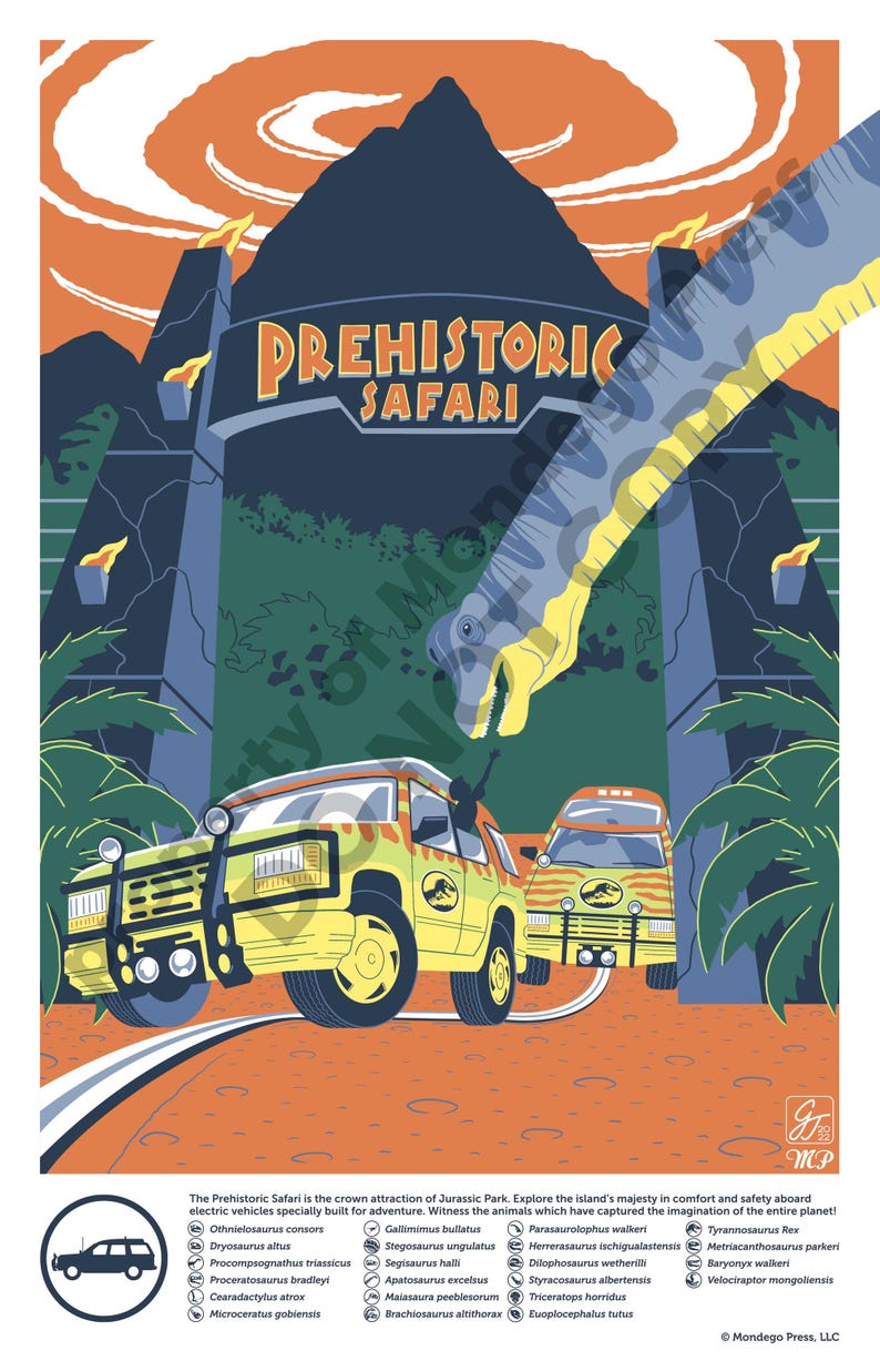 Jurassic Park Expanded Poster Collection - Etsy