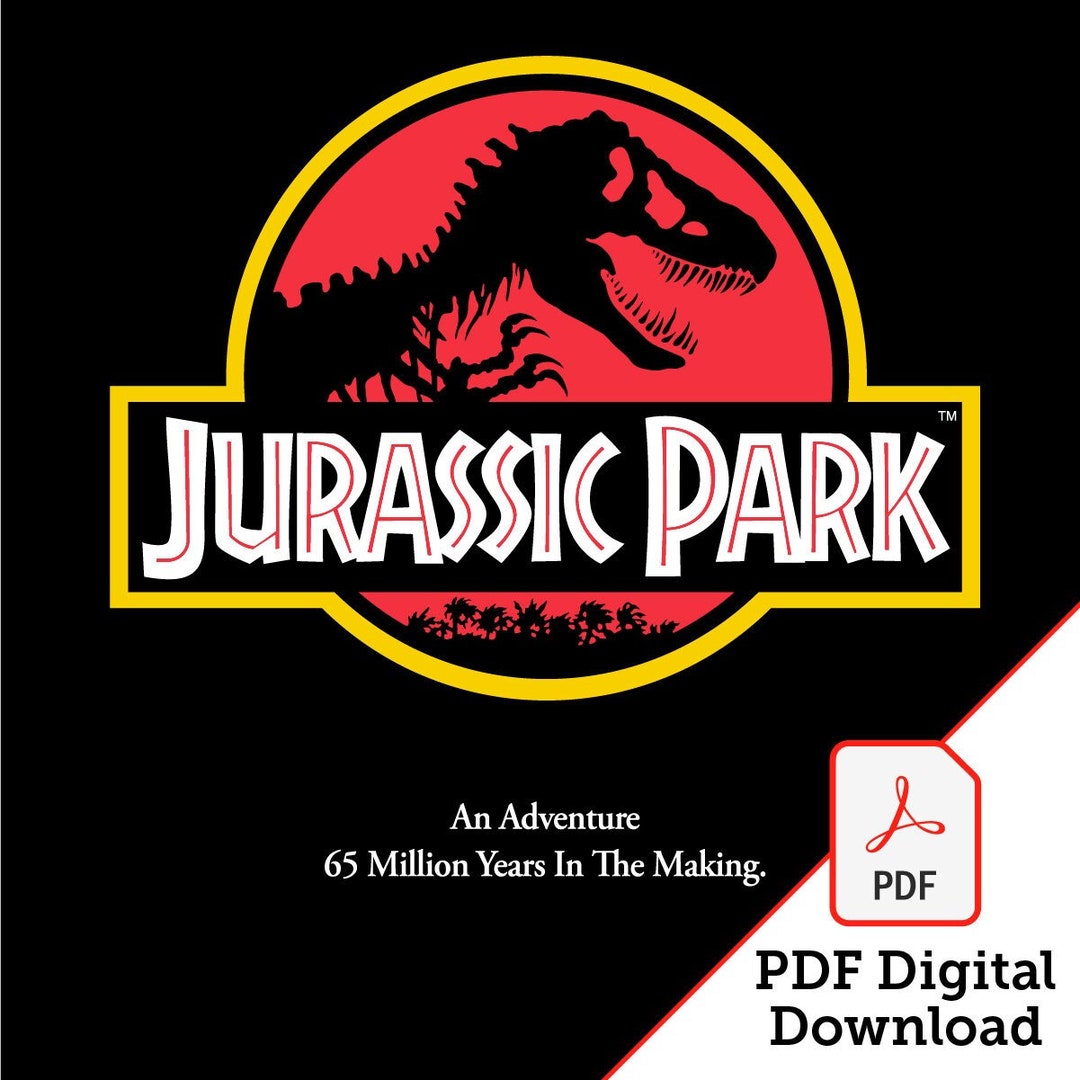 Jurassic Park Theatrical Poster Reproduction Jurassic Park Poster Art Jurassic Park Art