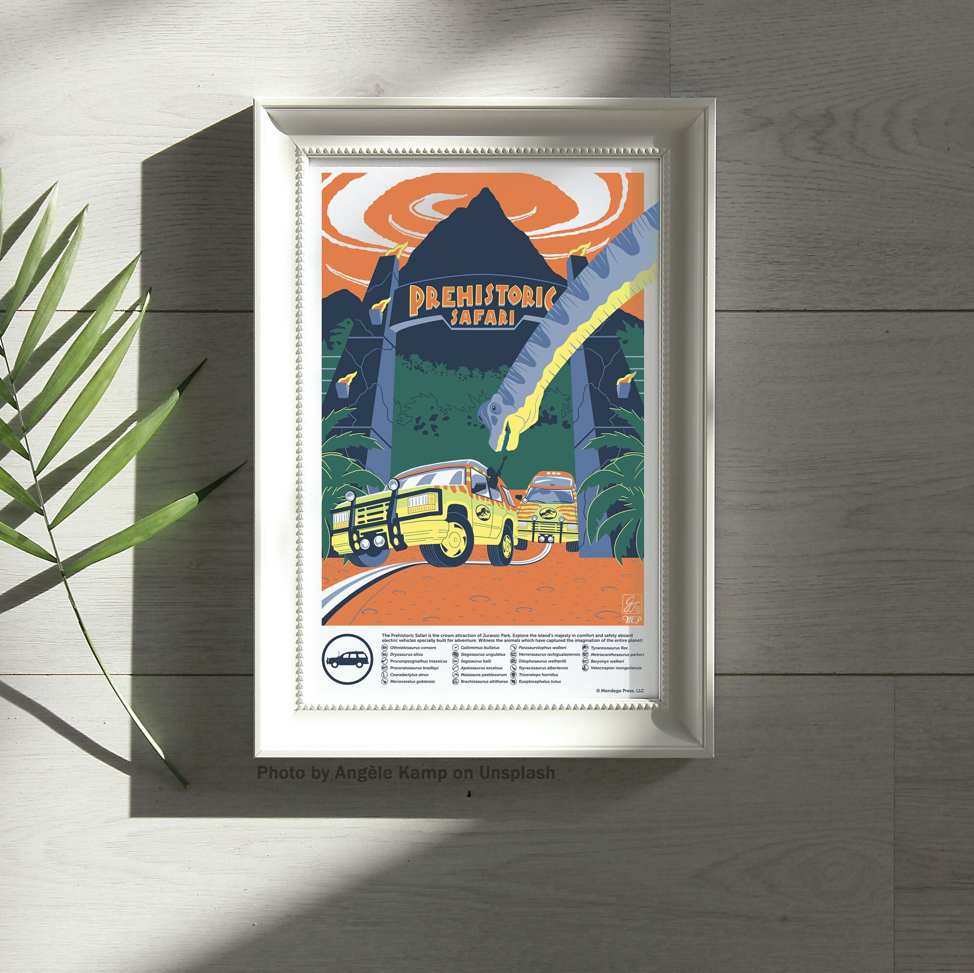 Prehistoric Safari Jurassic Park Poster Art Print - Etsy