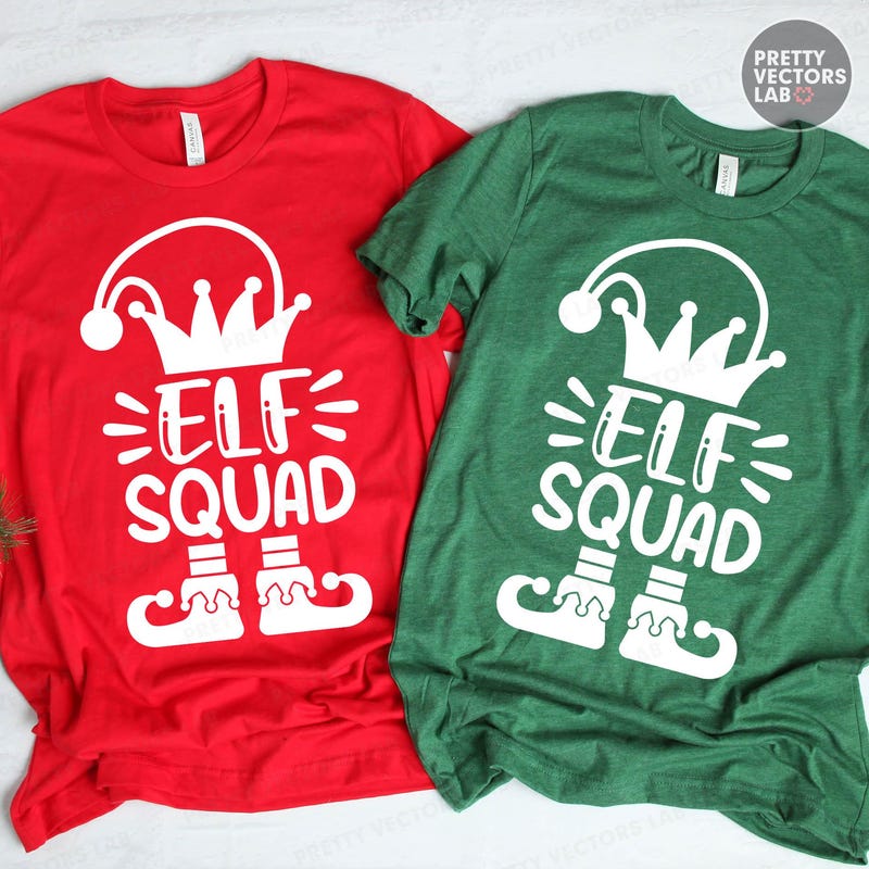 Elf Crew Heat Transfer - Etsy