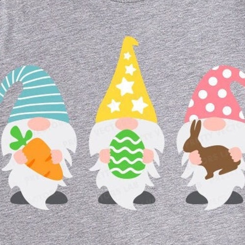 Easter Gnomes Svg Easter Svg Files for Cricut Spring Gnome - Etsy